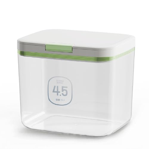 LivLab Rice Dispenser - with Measuring Cup Grain Container Bin for Kitchen Pantry Storage, BPA Free,4.5 L/4.6qt/5kg