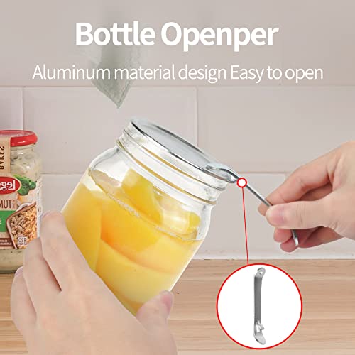 TruLife Goods Jar Vacuum Sealer for Wide & Regular Mouth Jars, Mason Jar Sealer Kit with Accessory Hose for FoodSaver, Manual Vacuum Pump, Lid Opener, Labels and Chalk Pen