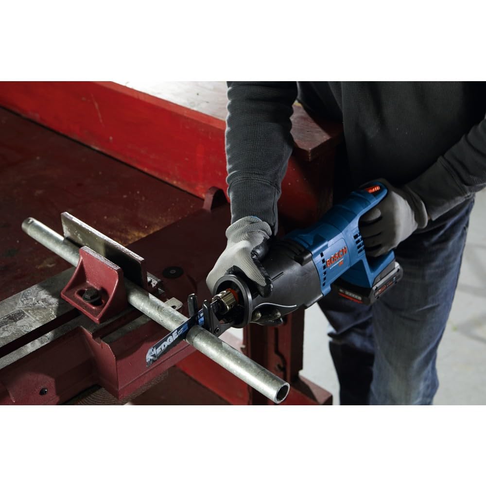 BOSCH GXL18V-501B25 18V 5-Tool Combo Kit with Two-In-One Bit/Socket Impact Driver, 1/2 In. Hammer Drill/Driver, Reciprocating Saw, Circular Saw, LED Worklight and (2) CORE18V 4.0 Ah Compact Batteries