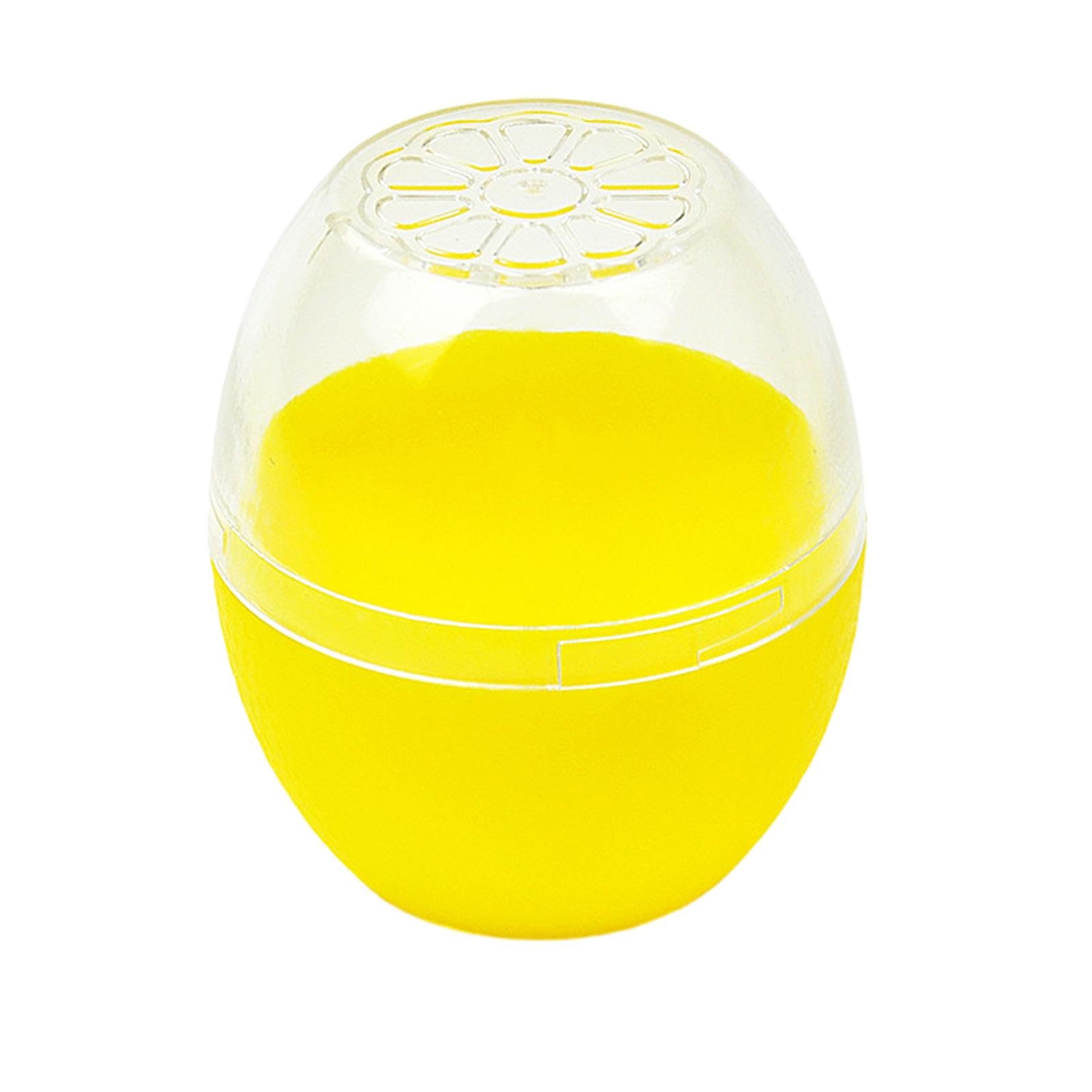 JIANWEI Lemon Keeper Lemon Saver, Lemon Storage Containers Reusable Lemon Holder Organizer, Kitchen Storage Container Safe Transparent Lid(Yellow)