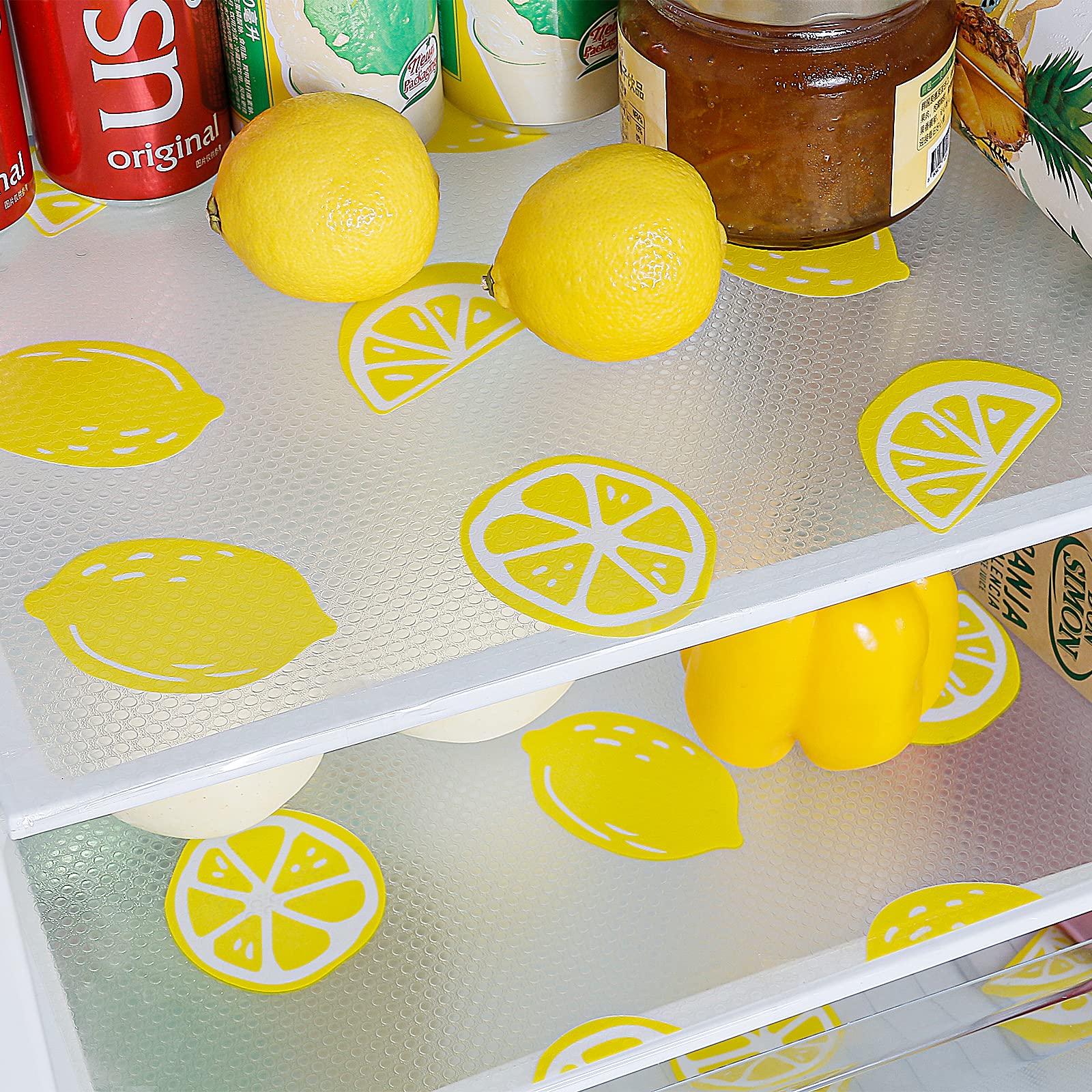 Cooyes Shelf Liner for Kitchen Cabinets, Non Adhesive Drawer Liner, Washable Non Slip Cabinet Liner, for Kitchen Cabinet, Drawer, Shelves, Refrigerator Liners (17.7 x 79 Inch)