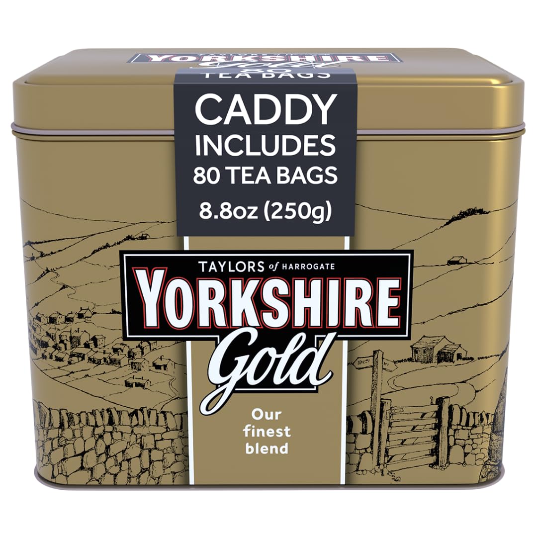 Taylors of Harrogate Yorkshire Gold Tin, 80 Teabags.