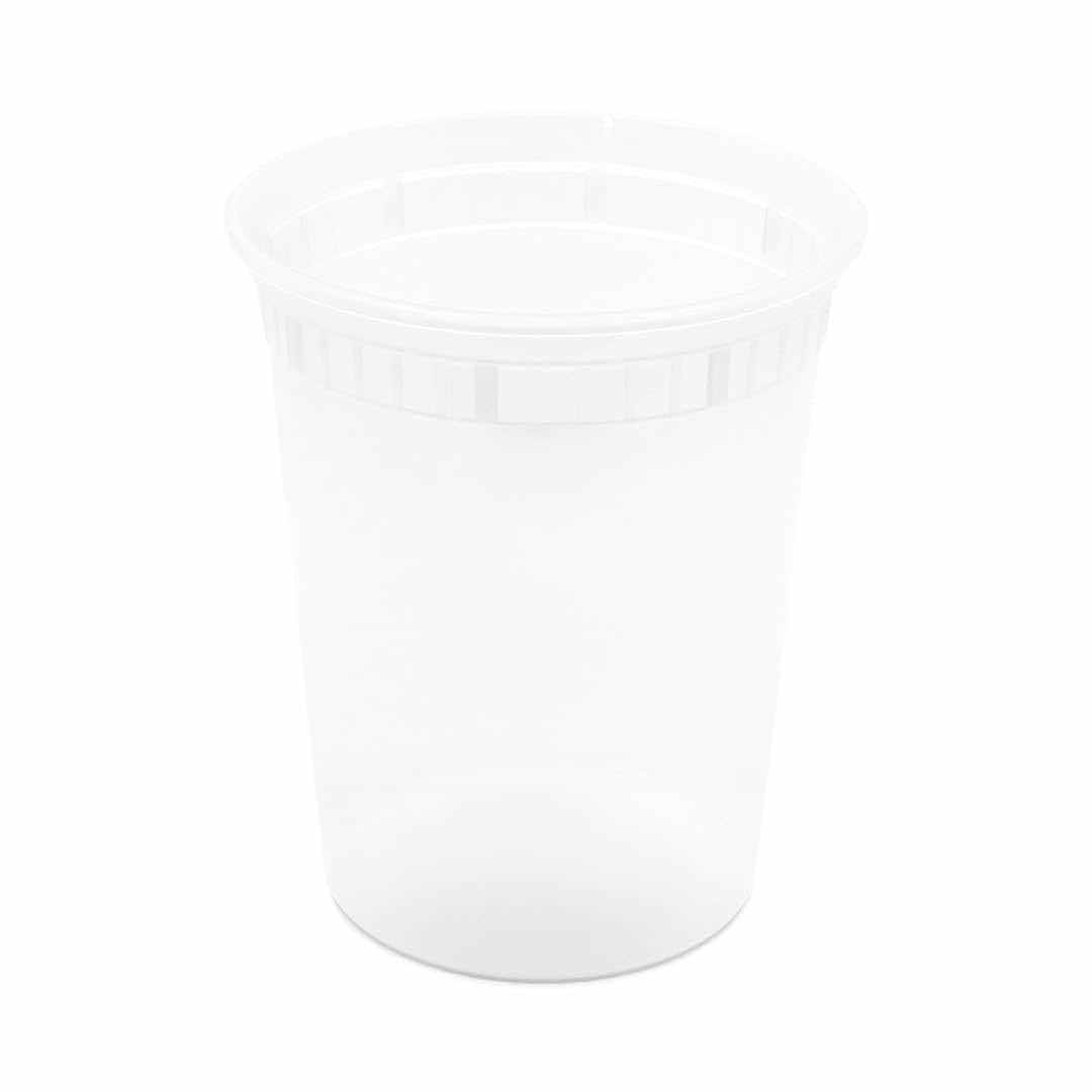 Plastic Deli Food Storage Containers with Airtight Lids(32oz - 24sets)