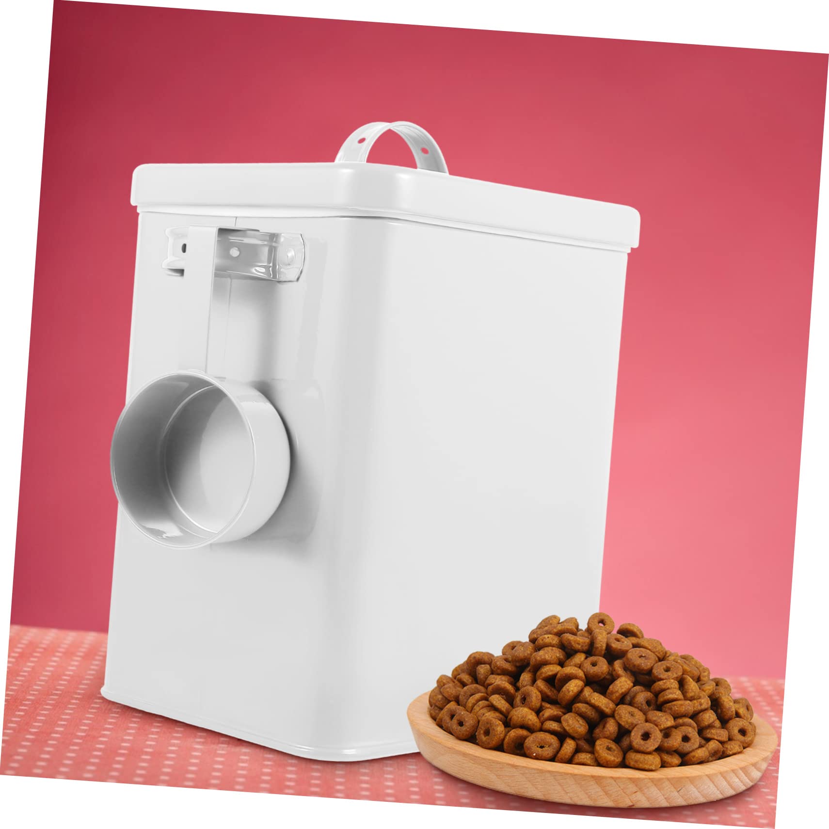 BESTOYARD 10 Lbs Box Kitchen Storage Bucket Grain Storage Container Rice Dispenser Cereal Dispenser Countertop Flour Containers Can Food Iron Rice Tin with Lid