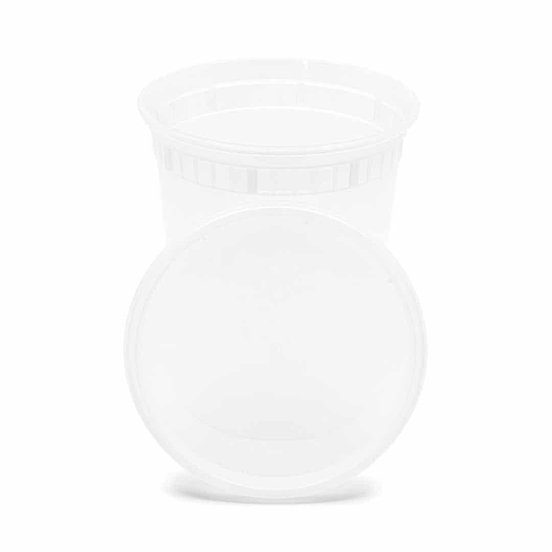 Plastic Deli Food Storage Containers with Airtight Lids(32oz - 24sets)