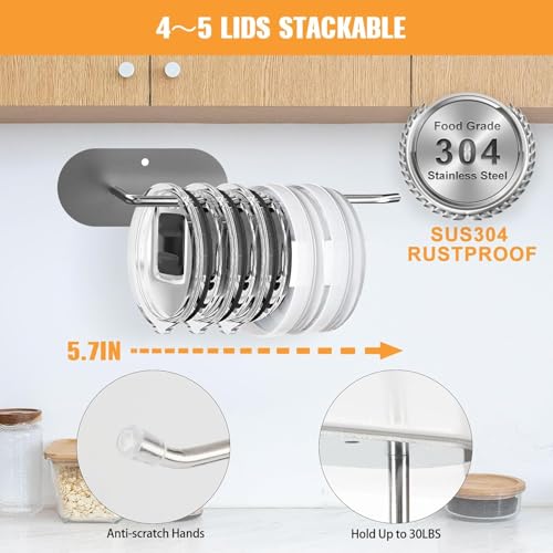 2 Pack Hat Organizer Hat Rack for Baseball Caps Wall Mount, Tumbler Lid Organizer, Kitchen Utility Hooks under Cabinet, Hat Hanger Cup Lid Holder Self Adhesive No Drilling for Door Closet Wall