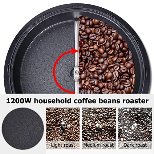 Household Coffee Roasters Machine Electric Coffee Beans Roaster for Cafe Shop Home Use 500g/1.1lb (Upgrade 110V-120V)
