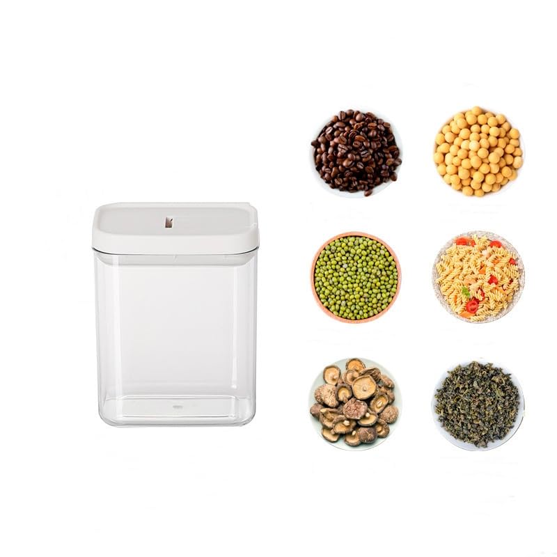 Frianchlly 2PCS Airtight Food Storage Containers Set with Lids PP Free Plastic Dry Food Canisters for Kitchen Pantry Organization and Storage (800ml/28.16oz)