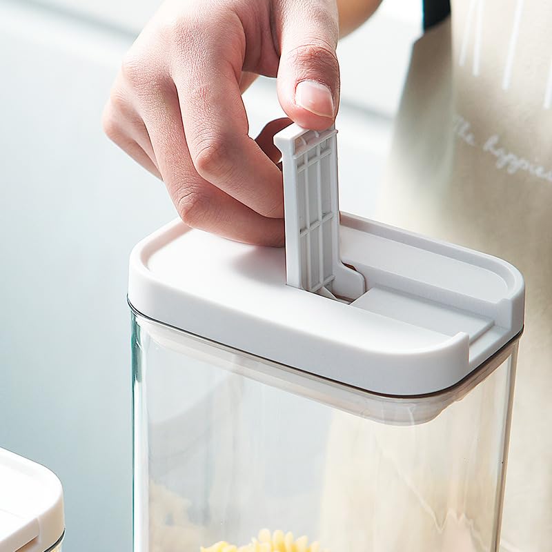 Frianchlly 2PCS Airtight Food Storage Containers Set with Lids PP Free Plastic Dry Food Canisters for Kitchen Pantry Organization and Storage (800ml/28.16oz)