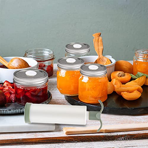 6 PCS Vacuum Jar Lids, Fermentation Lids for Wide Mouth and Regular Mason Jars Used with Jar Sealer Vacuum Sealing Accessory Reusable Stainless Steel Lids with Leak Proof & Airtight Seal Features
