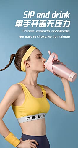 ZWZX Electric protein shaker bottle Electric shake cup Rechargeable high speed - Made of tritan - BPA Free - 28ounce Portable mixing cup(Pink)