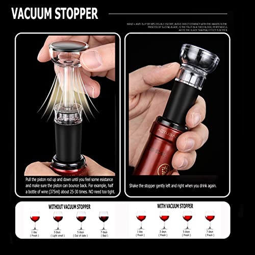 JLHOBBY Electric Wine Opener, Automatic Corkscrew Bottle Opener with Foil Cutter,One-Click Button Reusable with 4 AA Batteries Powerful Wine Openers for Home,Kitchen,Party and Bar