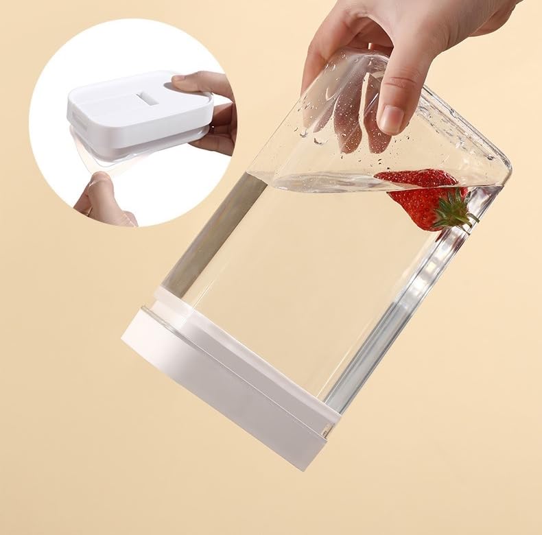 Frianchlly 2PCS Airtight Food Storage Containers Set with Lids PP Free Plastic Dry Food Canisters for Kitchen Pantry Organization and Storage (800ml/28.16oz)
