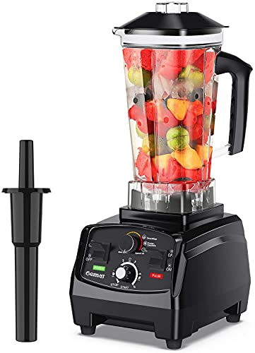 GEMAT Professional Countertop Blender with 1400-Watt Base, Smoothie Blender ,Built-in Timer ,High Power Blender 2L Cups for Frozen Drinks ,Shakes and Smoothies