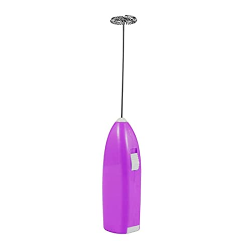 TEAYASON Electric Egg Beater Milk Frother Handheld Battery Operated Foam Maker for Coffee Chocolate Egg Milk Drink Whisk Mixerwith Removable Battery Kitchen Supplies (Pink)