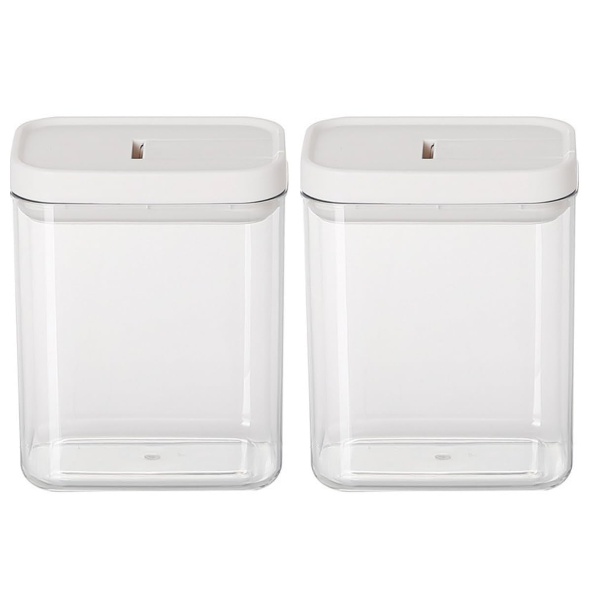 Frianchlly 2PCS Airtight Food Storage Containers Set with Lids PP Free Plastic Dry Food Canisters for Kitchen Pantry Organization and Storage (800ml/28.16oz)