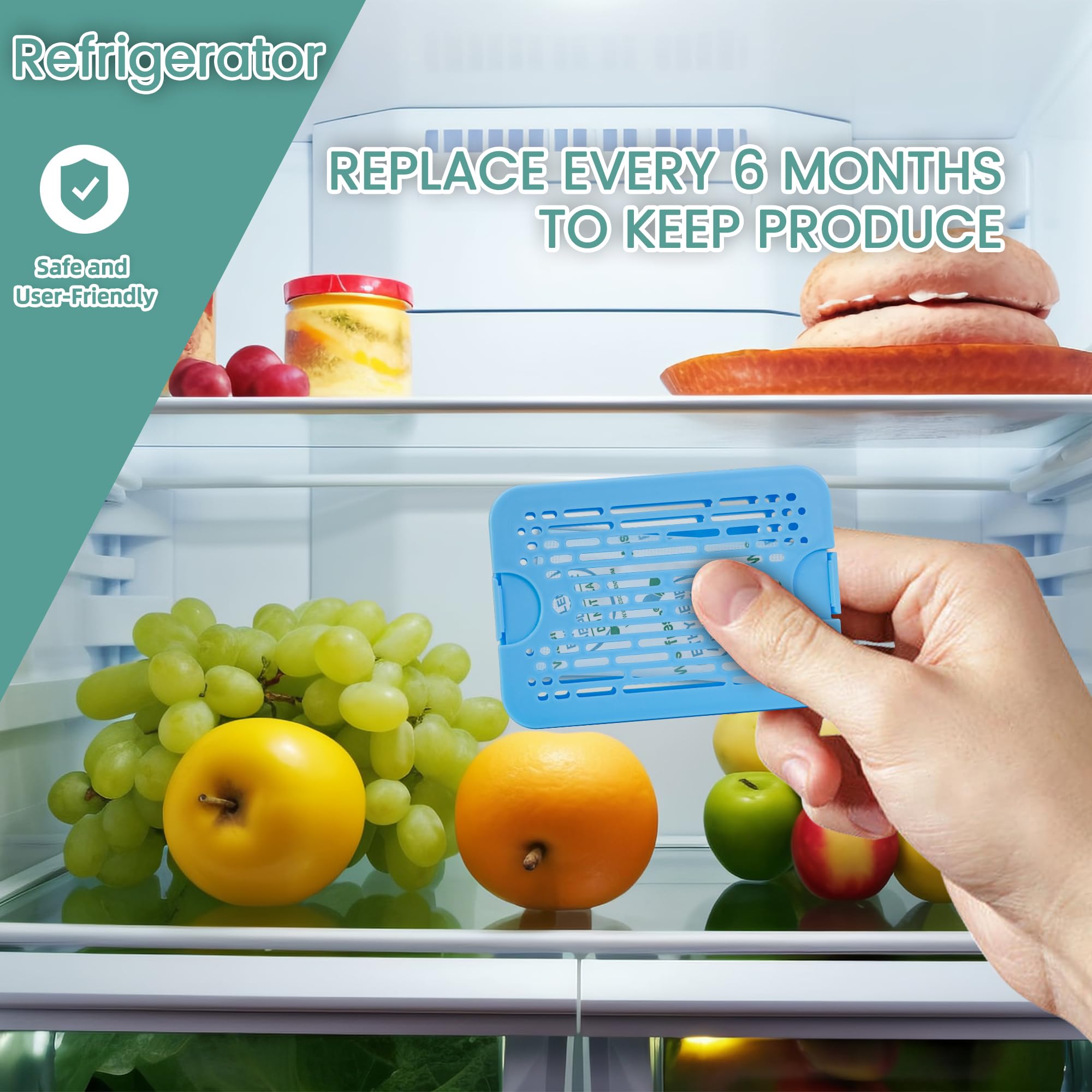 Wisesorb 20PCS 10 Gram Ethylene Gas Absorber Packet, Vegetable & Fruit Fresh Produce Protector, Food Freshness Extender, Fresh Fruit Preserver, Vegetable Saver