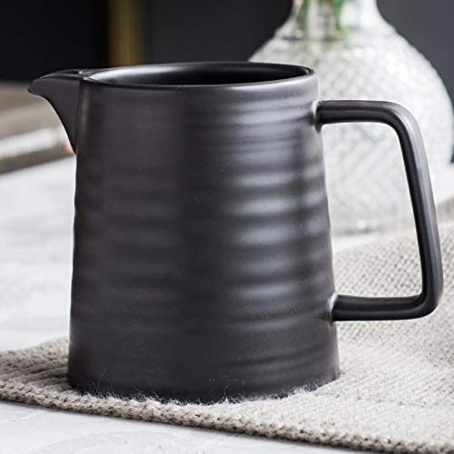 mondays. Pour Over Coffee Maker Set, Premium Black Ceramic V60 Dripper & Decanter, 1-2 Cup Home Filter Coffee Maker (Black)