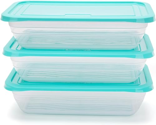 Mintra Home Storage Containers - Assorted Size - 24 Piece Set (Teal)