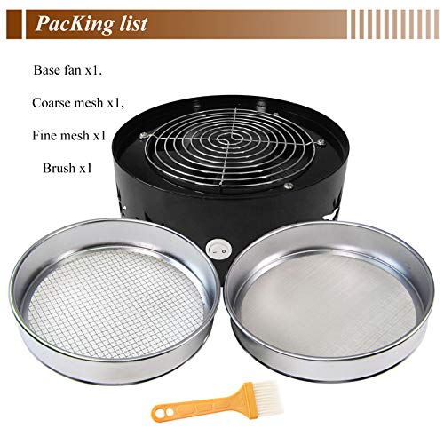 JIAWANSHUN 1.1lb Coffee Bean Cooler Electric Coffee Beans Cooling Machine No Chaff for Home Coffee Use (110V, black)