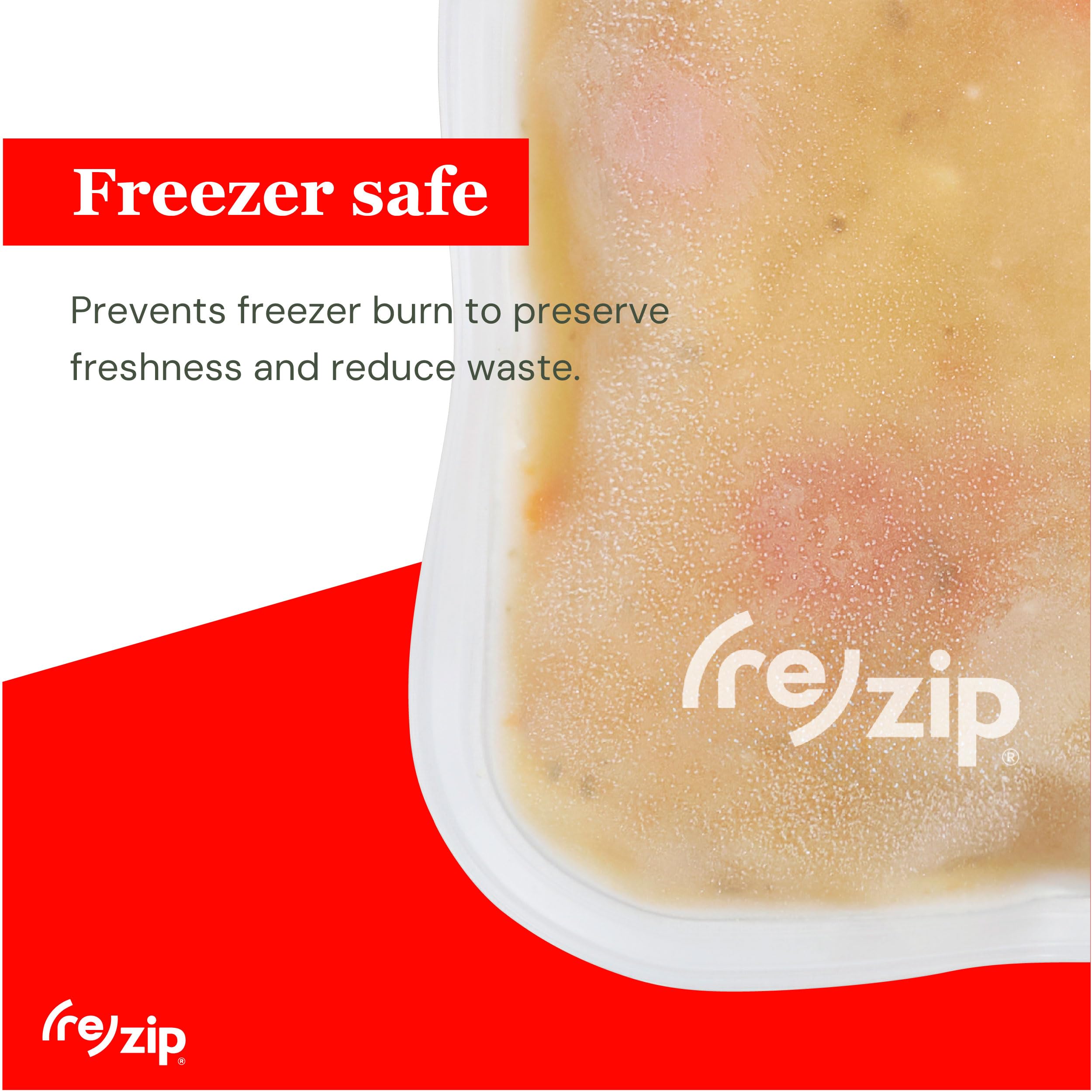 (re) zip 8-piece Reusable Food Storage Bags Gift Kit | BPA-Free, Food Grade, Leakproof, Freezer and Dishwasher Safe, Travel-Friendly | Various Bag Sizes