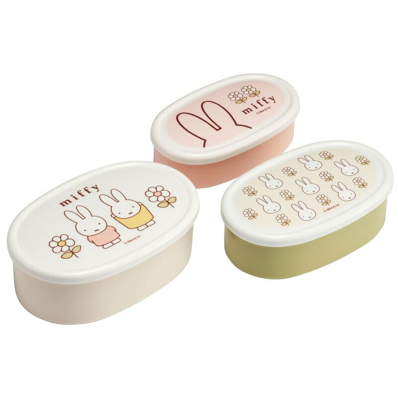 Generic Cute Lunch Box Food Container Storage Container Airtight Container Set of 3 Made in Japan, small, White