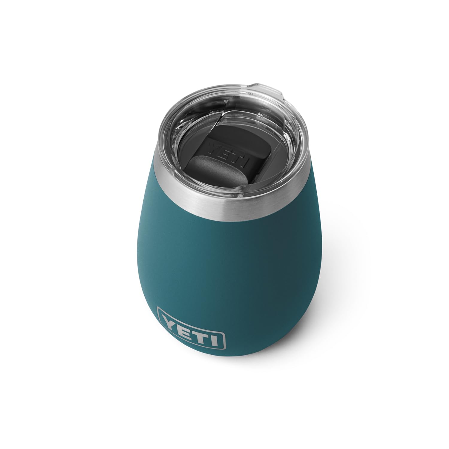 YETI Rambler 10 oz Wine Tumbler, Vacuum Insulated, Stainless Steel with MagSlider Lid, Agave Teal