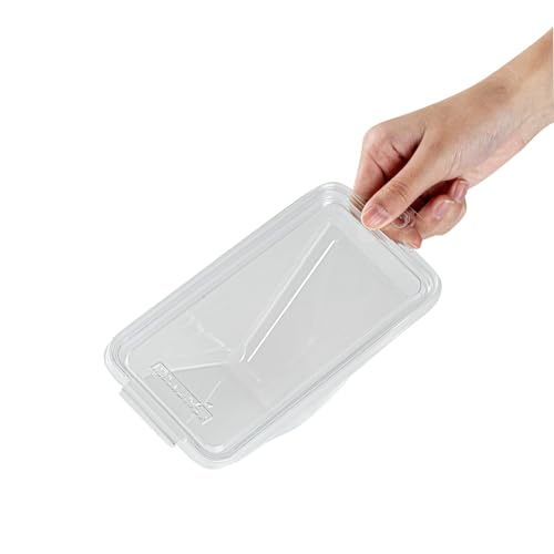Restaurantware Tamper Tek 7.4 x 3.9 x 3.5 Inch Triangle Take Out Containers 100 Durable Sandwich To-Go Containers - Tamper-Evident Freezable Clear Plastic Sandwich Containers With Hinged Lids