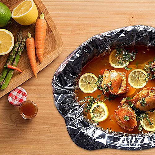 20 Count Disposable Slow Cooker Liners and Cooking Bags | Extra Large Size Fits 6 - 10QT Pot, 14"x 22" | Suitable for Oval & Round Pot, BPA Free (1 Pack)