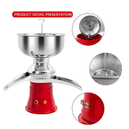 Carivia Milk Cream Centrifugal Separator,100L/H 25Gal/H Electric Fresh Milk Cream Separator Stainless Steel 110V Centrifuge Cheese Makers Separator For Goats Cows