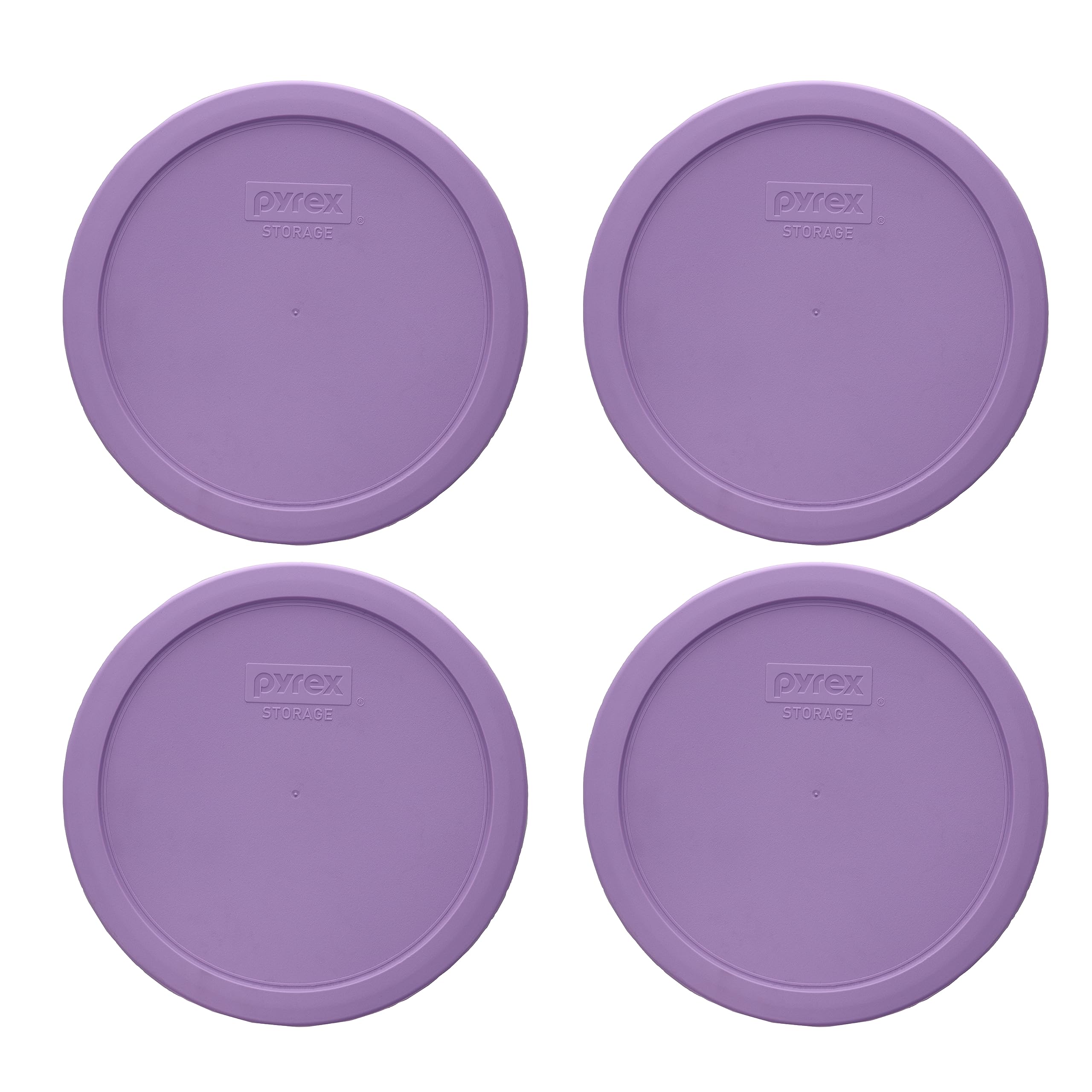 Pyrex 7402-PC 6/7-Cup Lavender Purple Food Storage Lids - 4-Pack Made in the USA