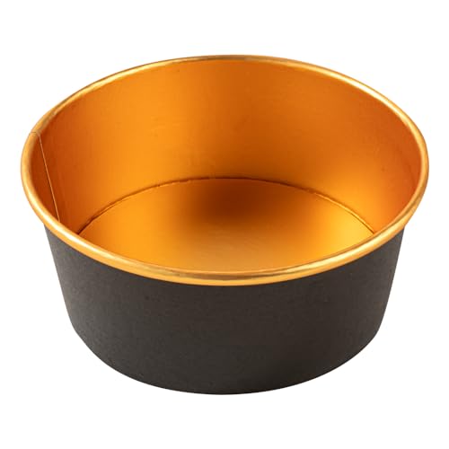 Restaurantware Foil Lux 25.3 OZ Take Out Container, 50 Insulated Foil Lining Food Container - Greaseproof, Stackable, Black Paper To Go Food Container, For Hot Or Cold Foods, Lids Sold Separately