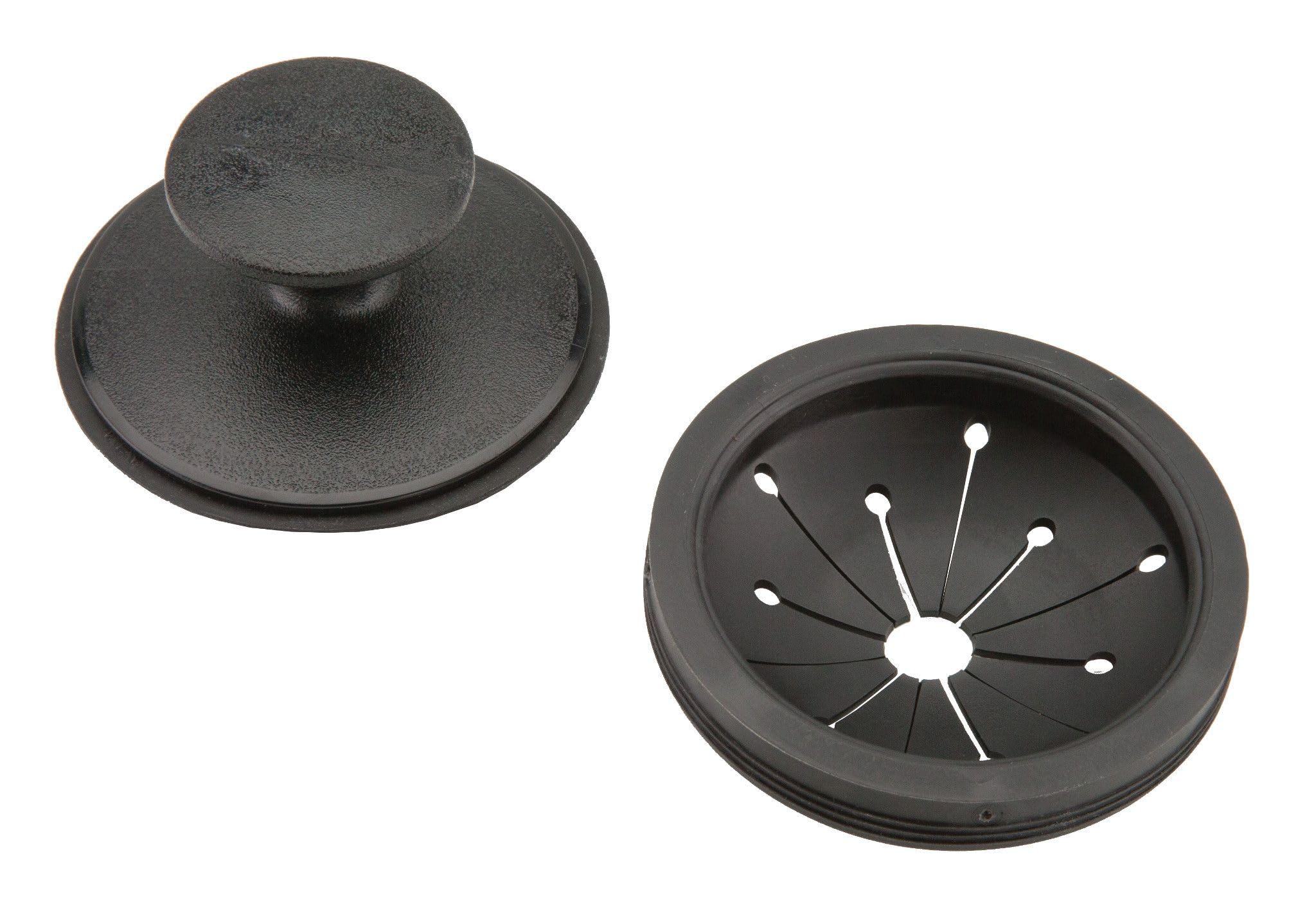WASTE KING Moen 1025 AMC Kitchen Products EZ Mount Garbage Disposal Stopper and Splash Guard, Black