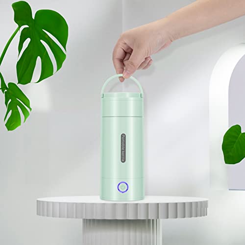 Small Portable Electric Kettle - 300ml Travel Mini Electric Tea Kettle - Portable Water Boiler(Green)