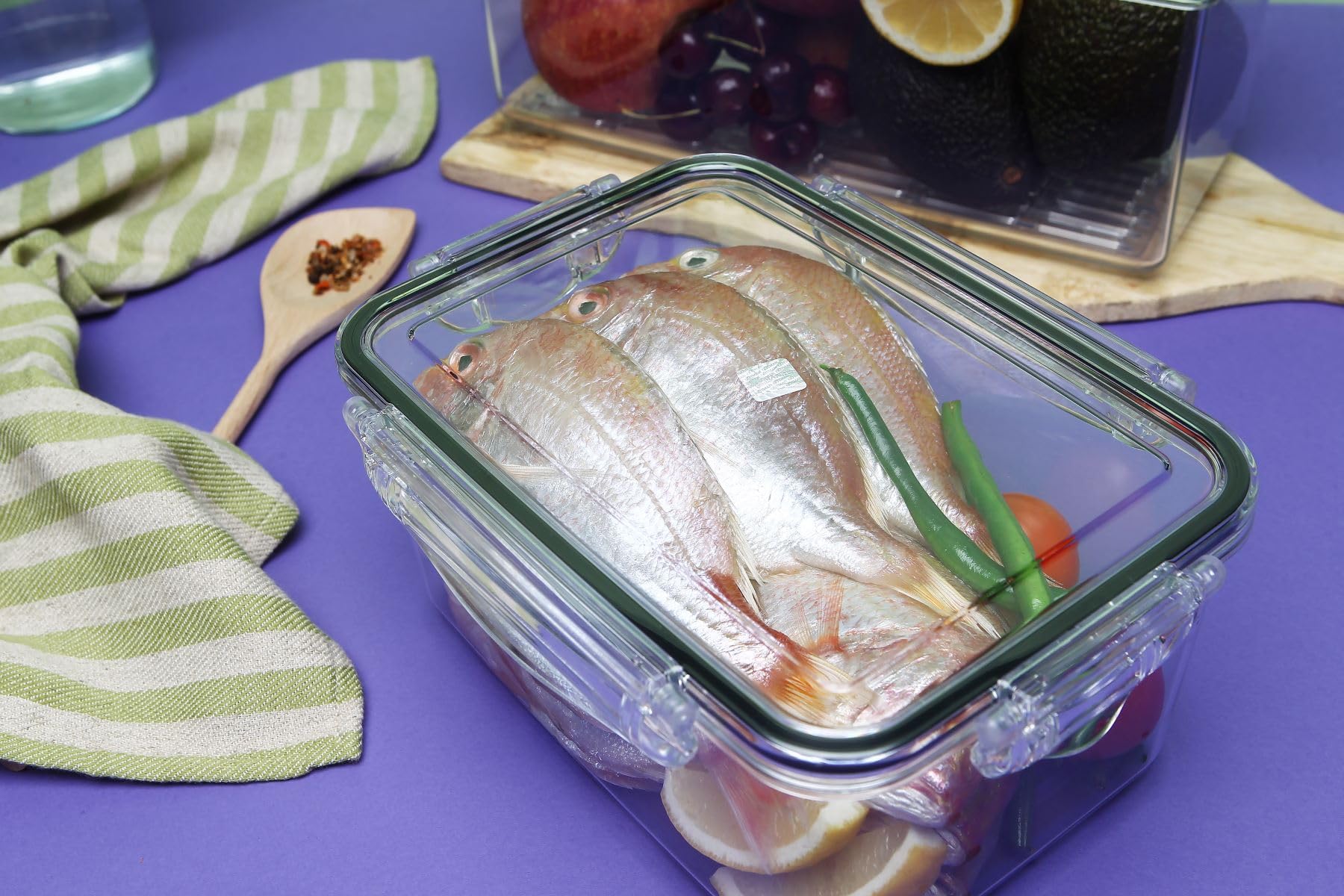 gotman Airtight Food Storage Containers Set, Rectangle 3pack(3 Containers + 3 Lids)- Tritan 100% |BPA-Free Meal Prep Container | Microwave, Freezer and Dishwasher Safe | Leak-Proof Lids
