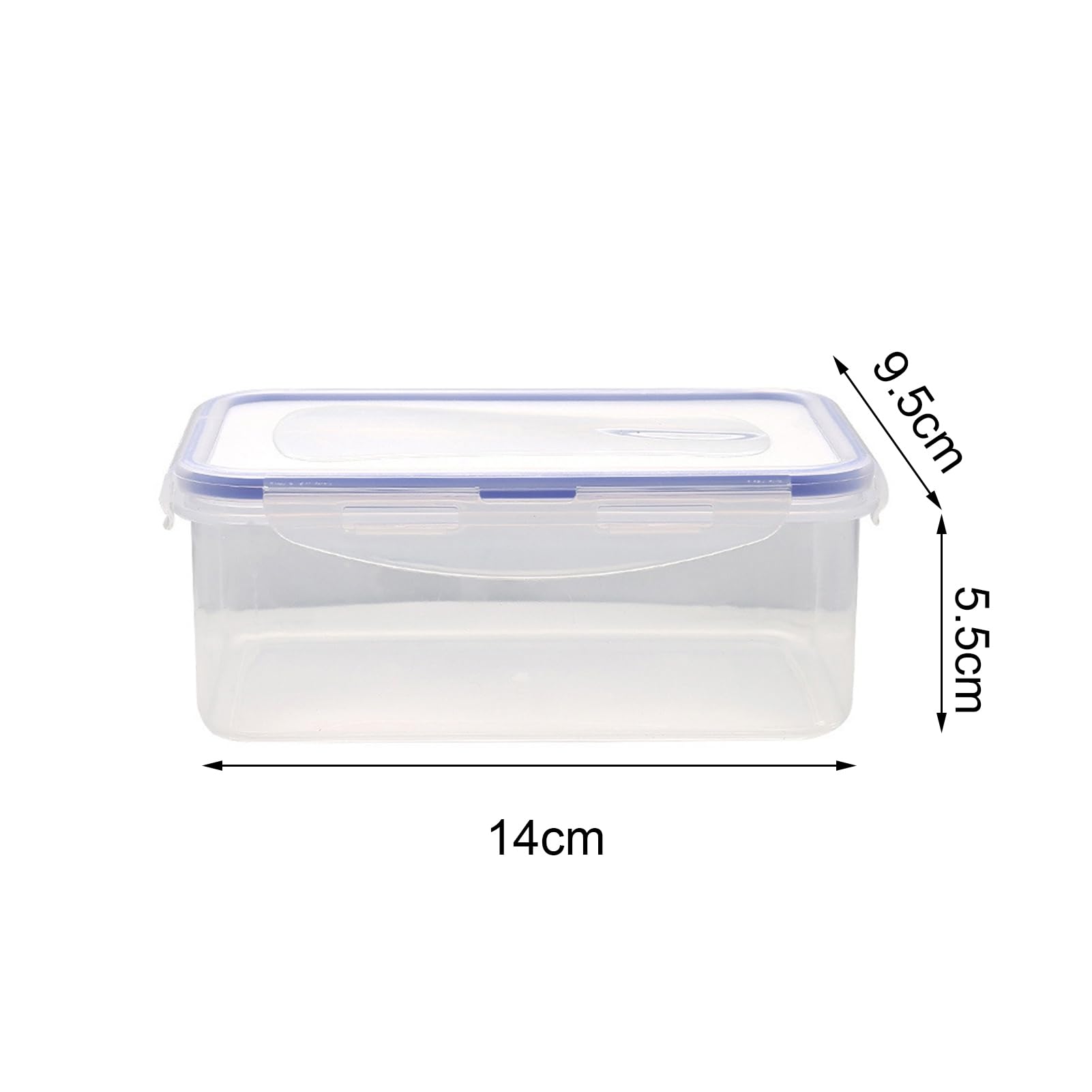 ulafbwur Food Storage Containers with Lids, Salad Dressing and Condiment Containers, Storage Box for High Low Temperature Resistance, Kitchen Refrigerator Microwave Safe Plastic Storage Seal Boxes S