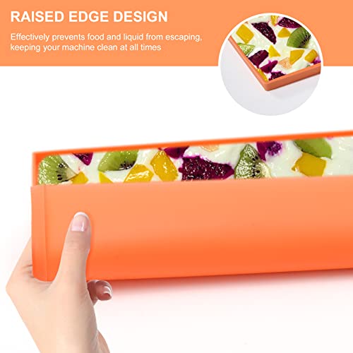 Silicone Dehydrator Sheets Kit with Kitchen Silicone Pot, 6PCS Fruit Roll Sheet High Temperature Reusable Silicone Tray Compatible with Cosori CP267-FD for Jerky, Fruit, Herbs, Meat, Vegetable