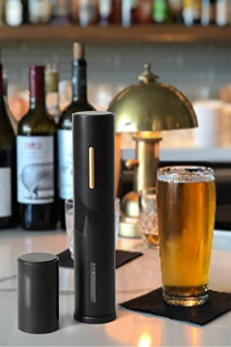 Hisip Electric Wine Opener, Battery Wine Bottle Opener Contains Beer Opener Wine Gift Set Automatic Corkscrew Electric Potable for Home Bar
