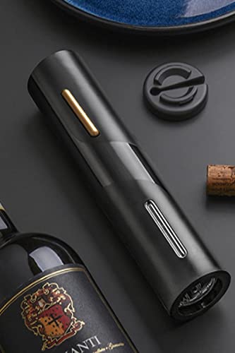 Hisip Electric Wine Opener, Battery Wine Bottle Opener Contains Beer Opener Wine Gift Set Automatic Corkscrew Electric Potable for Home Bar