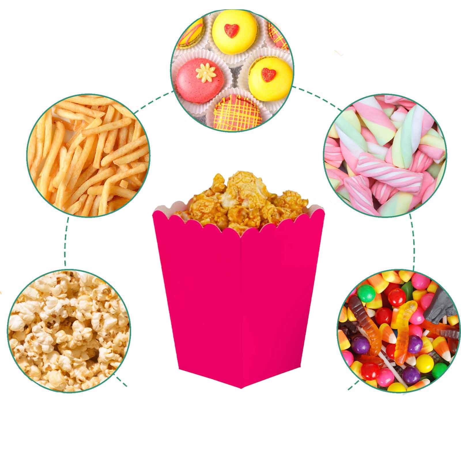 We Moment Hot Pink Mini Popcorn Boxes Pack of 36