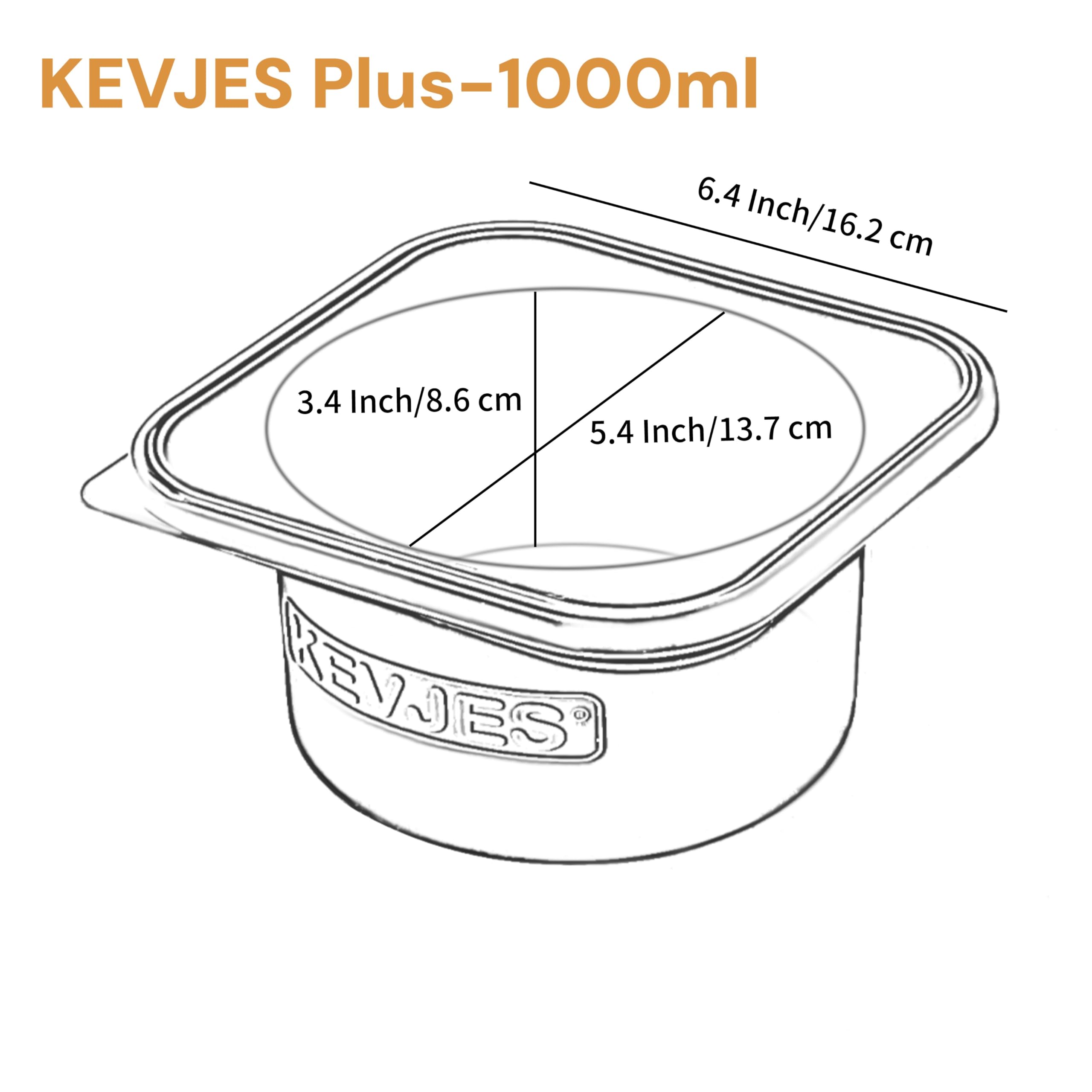 KEVJES PLUS 1000ml Pizza Dough Proofing Containers for DIY family Artisan Pizza, Food Grade Silicone Stackable Boxes with Lids, Freezer, Fridge, Dishwasher Safe,4sets (Gray)