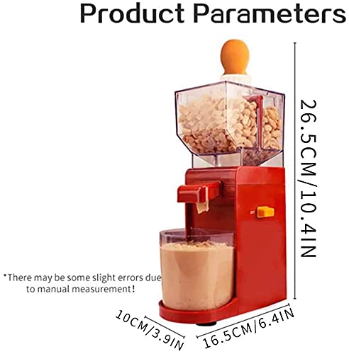 Peanut Butter Maker, Home Peanut Butter Machine Electric Grinding Mechanism Food Processor for Coffee Grinder Machine with Non-Slip Base Hourglass Inlet 110V-220V