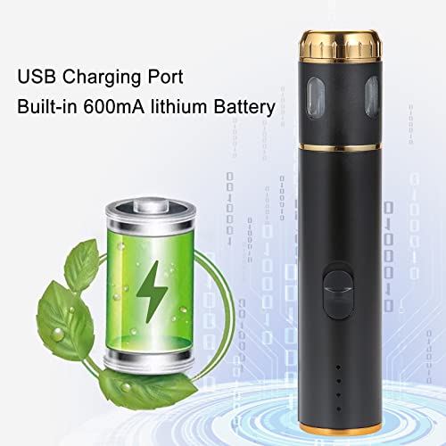 Electric Portable Herb Grinder, USB Rechargeable Spice Multipurpose Crusher for Fluffy Product and The kitchen Grinding (black)