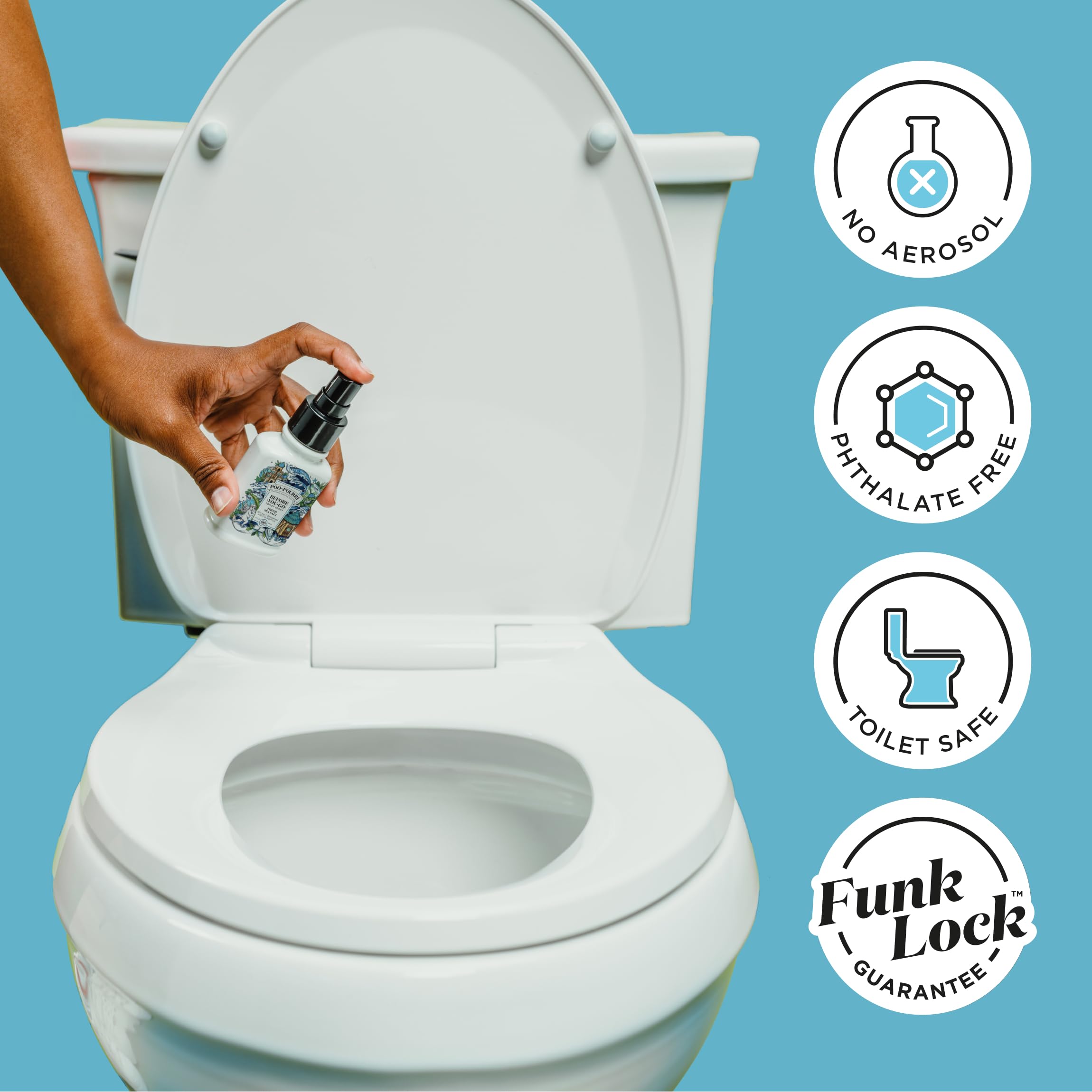 Poo-Pourri Before-You- go Toilet Spray, 2 Fl Oz (Pack of 1), Fresh Sea Salt