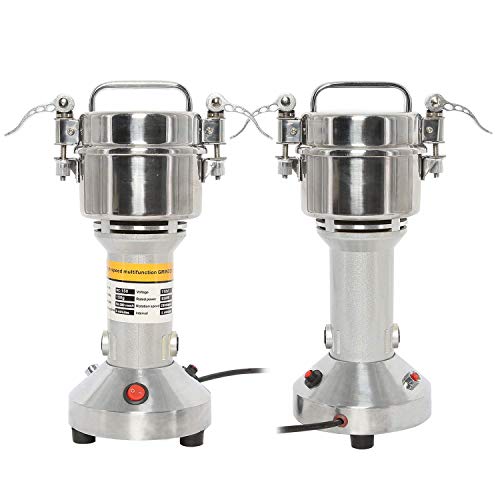 YaeMarine 150g Grain Mill Grinder High Speed Electric Stainless Steel Grinder Spice Herb Cereals Corn Flour Powder Machine (Capacity, 150g)