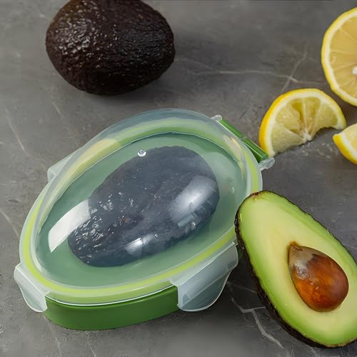 Lynetoo Avocado Saver Keeper Container Storage Box Holder Crisper Reusable with Pit Storage for Refrigerator 1Pcs