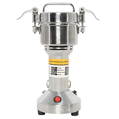 YaeMarine 150g Grain Mill Grinder High Speed Electric Stainless Steel Grinder Spice Herb Cereals Corn Flour Powder Machine (Capacity, 150g)