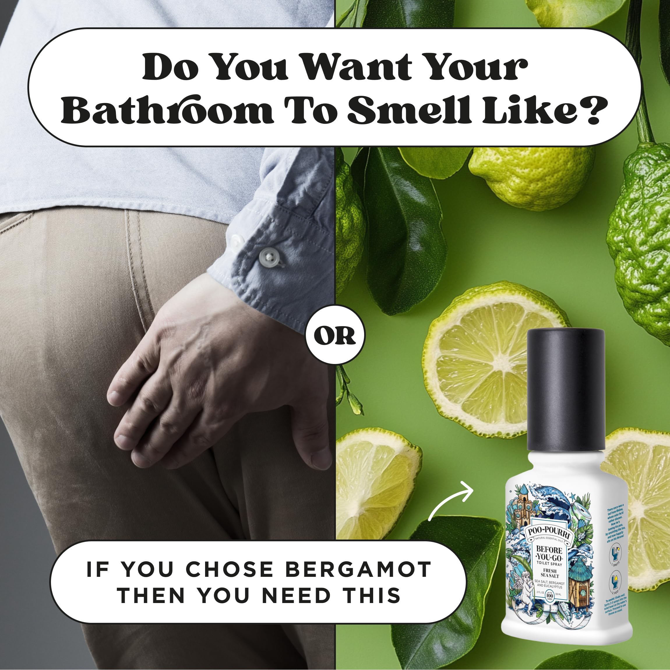 Poo-Pourri Before-You- go Toilet Spray, 2 Fl Oz (Pack of 1), Fresh Sea Salt