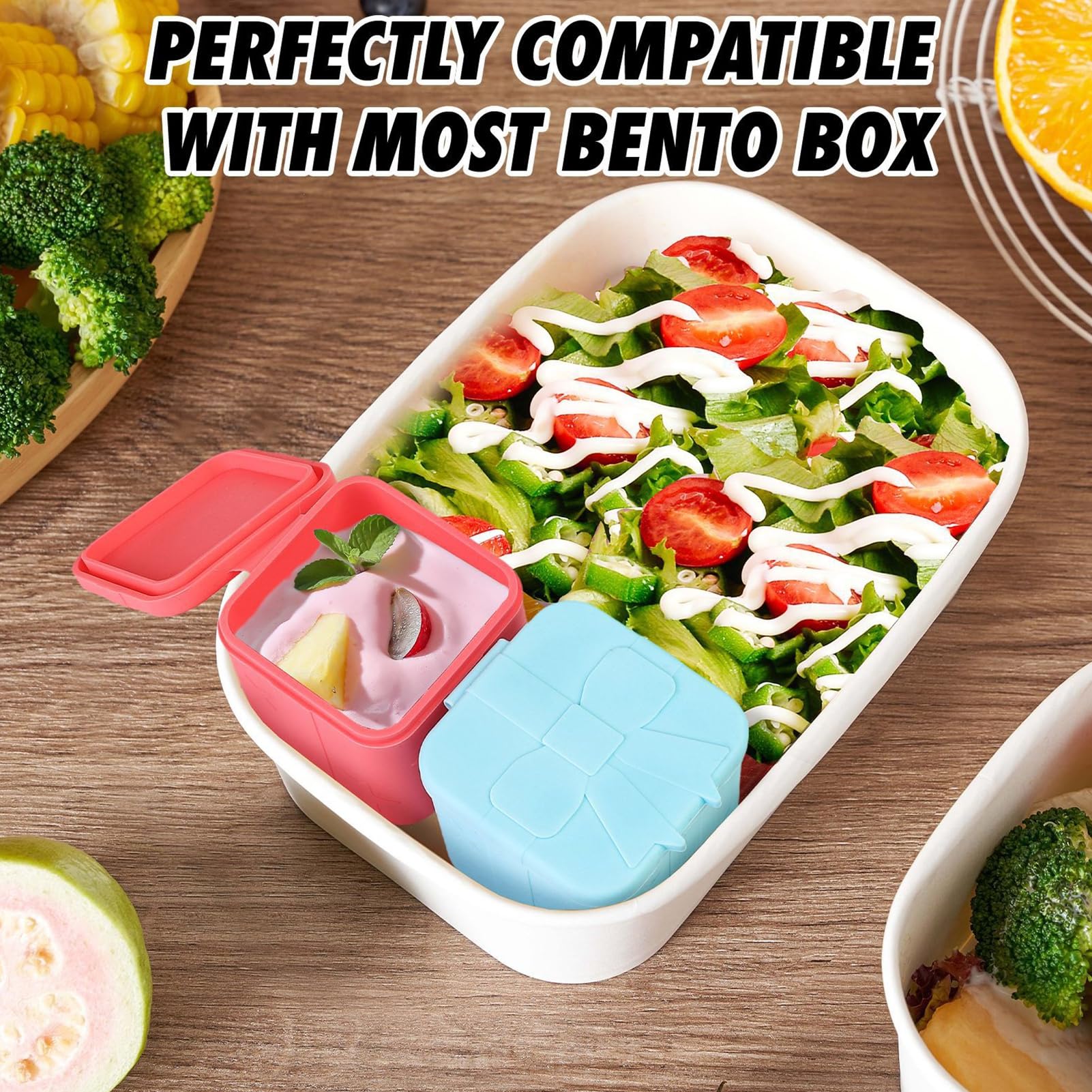 jyibinee 130ml 1/4PCS Food Storage Container, Silicone Snack Cups with Leak-Proof Design Flower Pattern Portable Food Container Reusable Sauce Holder for Home Light Green