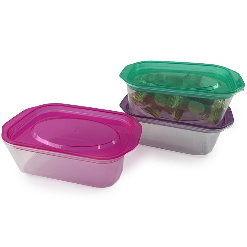 The Lakeside Collection Set of 3 Food Storage Containers with Lids